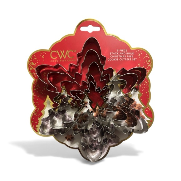CWC | Kitchen | Cwc 5piece Stack And Build Christmas Tree Cookie Cutter ...